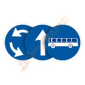 Indicatoare de obligare www.protrafic.ro Preturi mici la indicatoare!