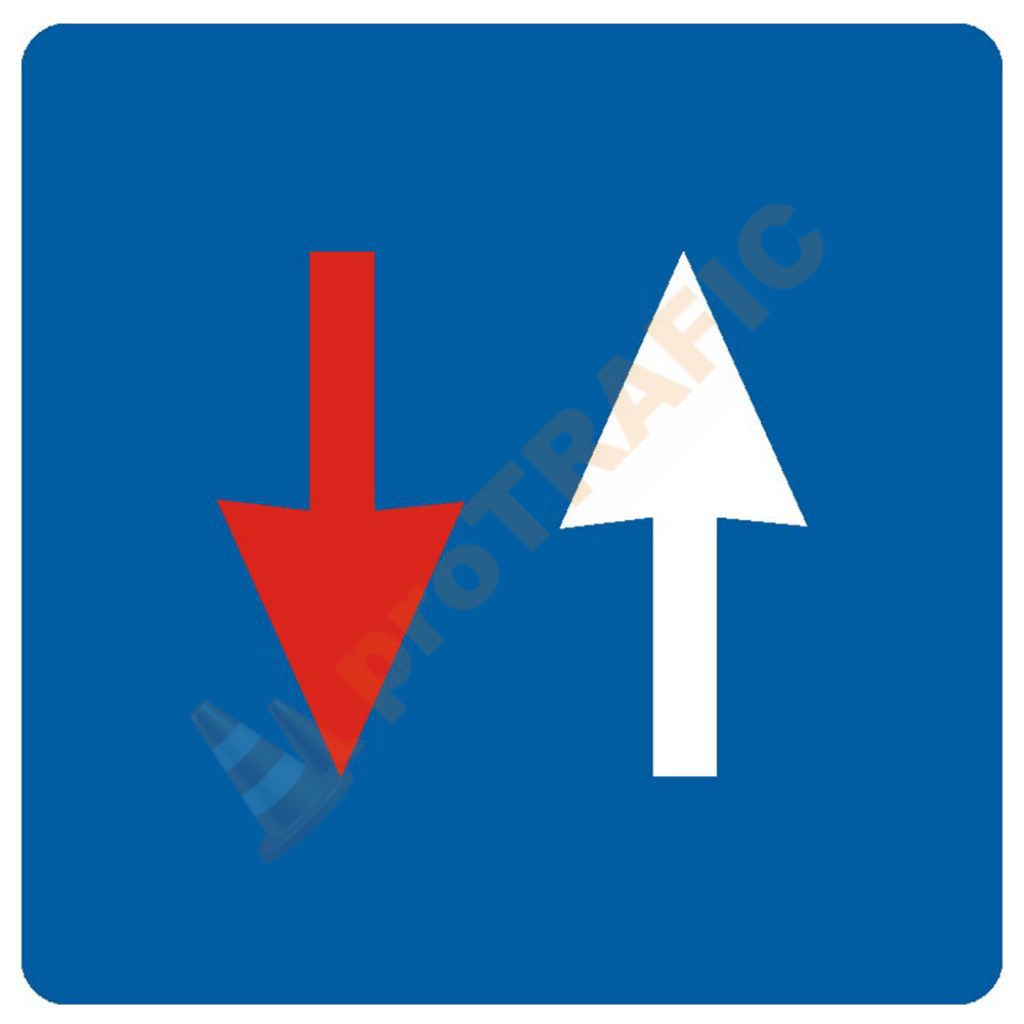Indicator rutier temporar U13 Prioritate fata de circulatia din sens ...