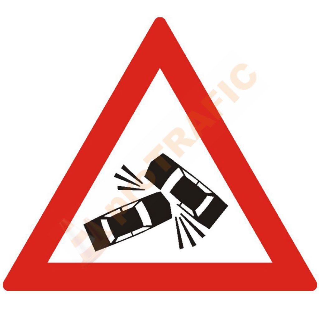 Indicator rutier avertizare Accident A33 www.protrafic.ro - Protrafic