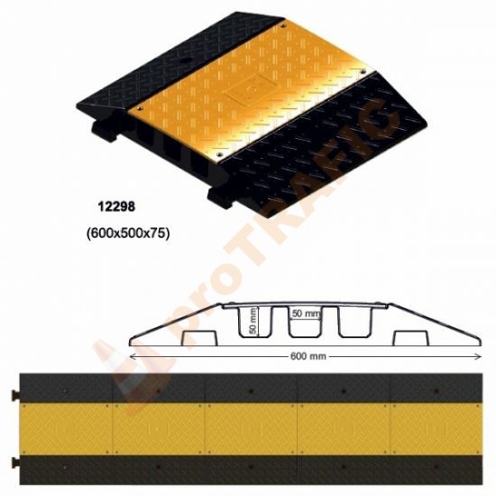 Rampa protectie 3 cabluri » protrafic.ro - Protrafic